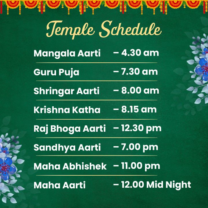 Temple-Schedule | ISKCON Punjabi Bagh,